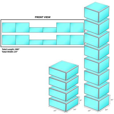 ProX XZF-AVPRO 2X12U 2x4U BLK Mobile Recording Studio | Reverb