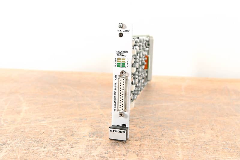 Studer Mic/Line In Card for D21m Modular I/O System CG01HSJ | Reverb