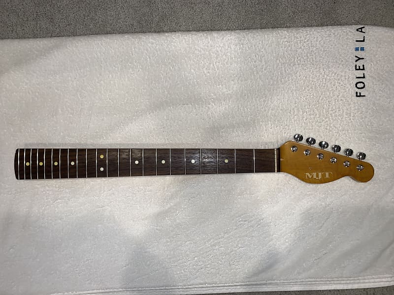 MJT Strat / Tele Neck - Rosewood - Locking Tuners - Vintage | Reverb