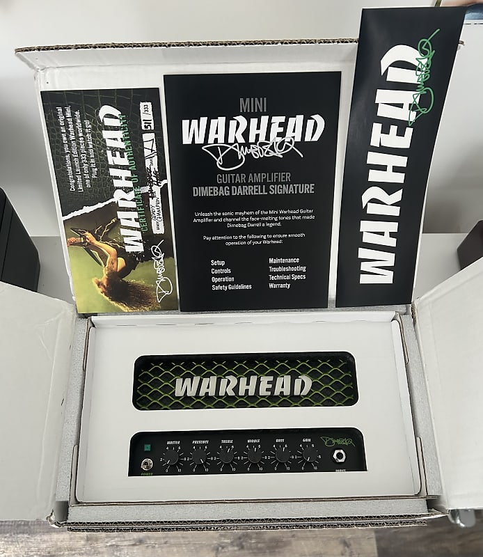 WARHEAD MINI AMP LIMITED x/333 DIMEBAG PANTERA WARHEAD MINI | Reverb