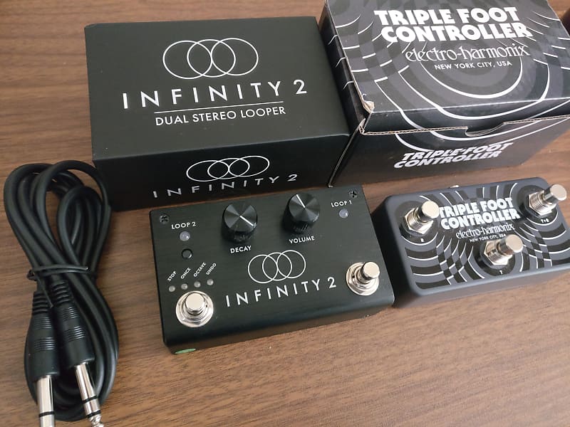 Pigtronix Infinity 2 Looper with EHX remote switch | Reverb