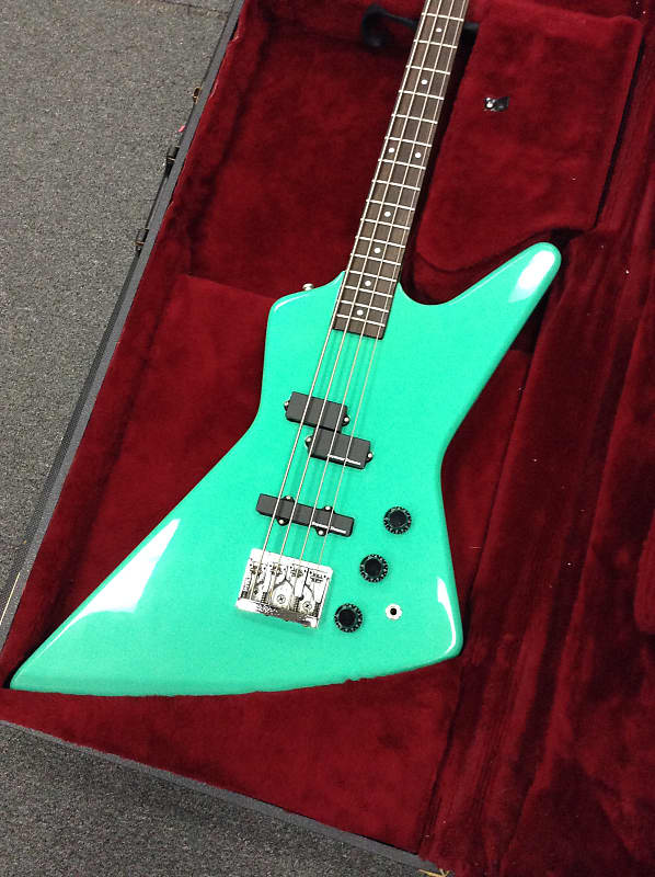 Gorgeous! 1984 Hamer Blitz Bass in Seafoam Green w/ Duncan | Reverb