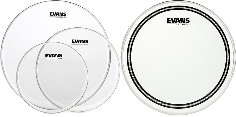 Evans G2 Clear 3-piece Tom Pack - 10/12/16 inch Bundle with | Reverb