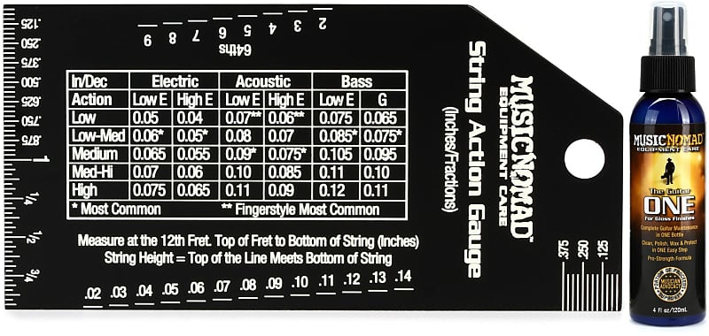 MusicNomad MN602 Precision String Action Gauge Bundle with | Reverb