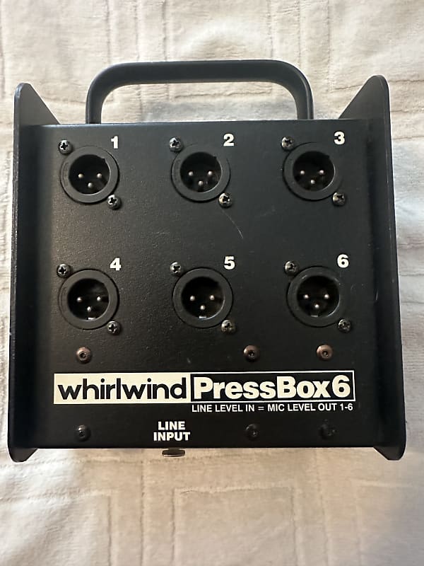 Whirlwind PressBox6 2000s - Black | Reverb