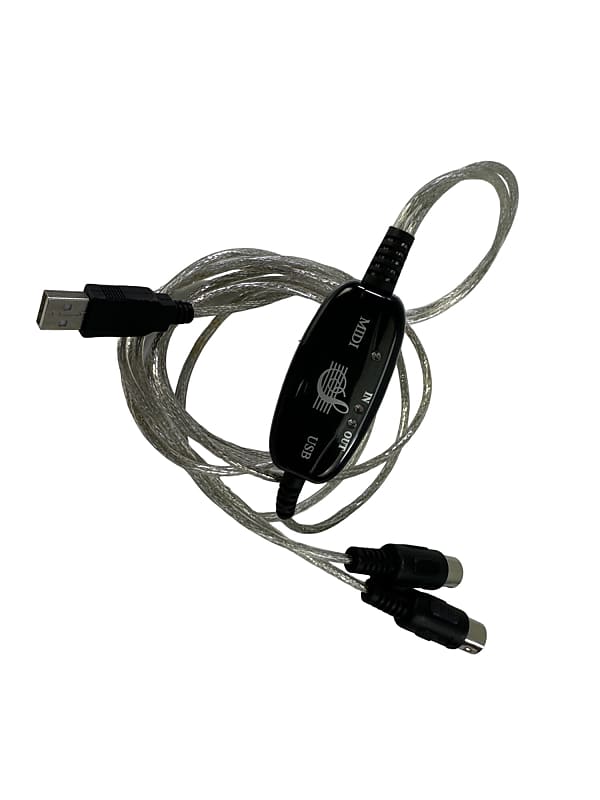 USB in-Out MIDI Interface Cable Converter to PC Music | Reverb