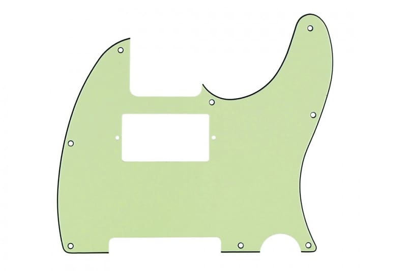 Mint green 3ply telecaster humbucker pickguard | Reverb UK