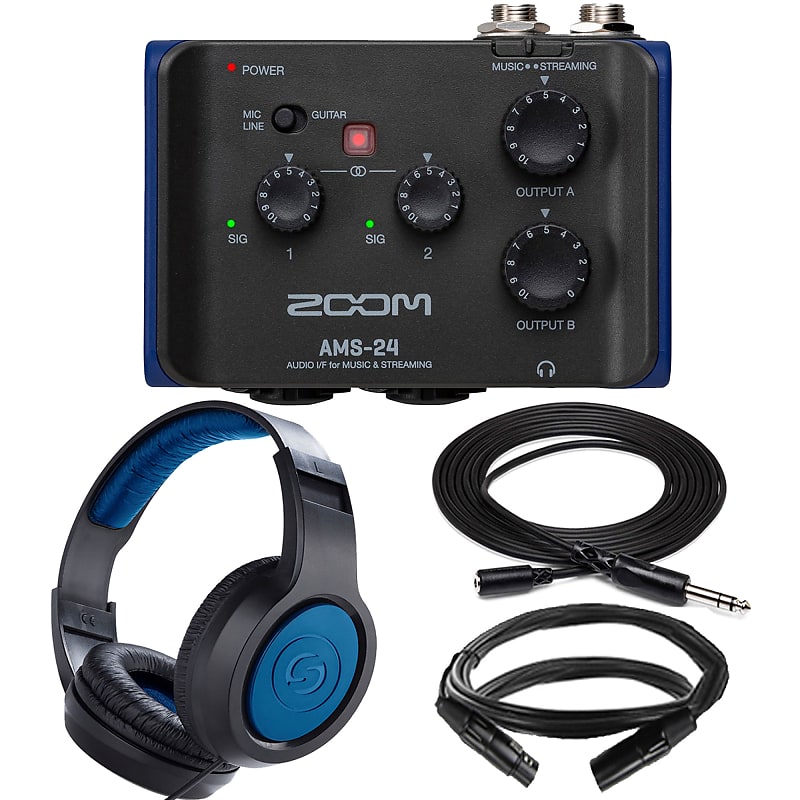 Zoom AMS-24 2x4 USB Audio Interface for Music and Streaming + | Reverb