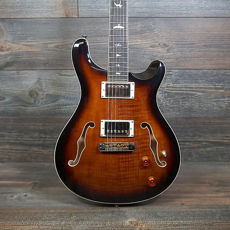 PRS SE Hollowbody II - Black Gold Burst (Case Included) | Reverb
