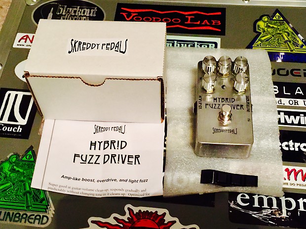 Skreddy Rare Custom Raw Finish Hybrid Fuzz Driver | Reverb