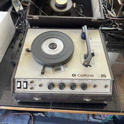 Vintage Califone 1925 Turntable Portable Record Player w/ | Reverb
