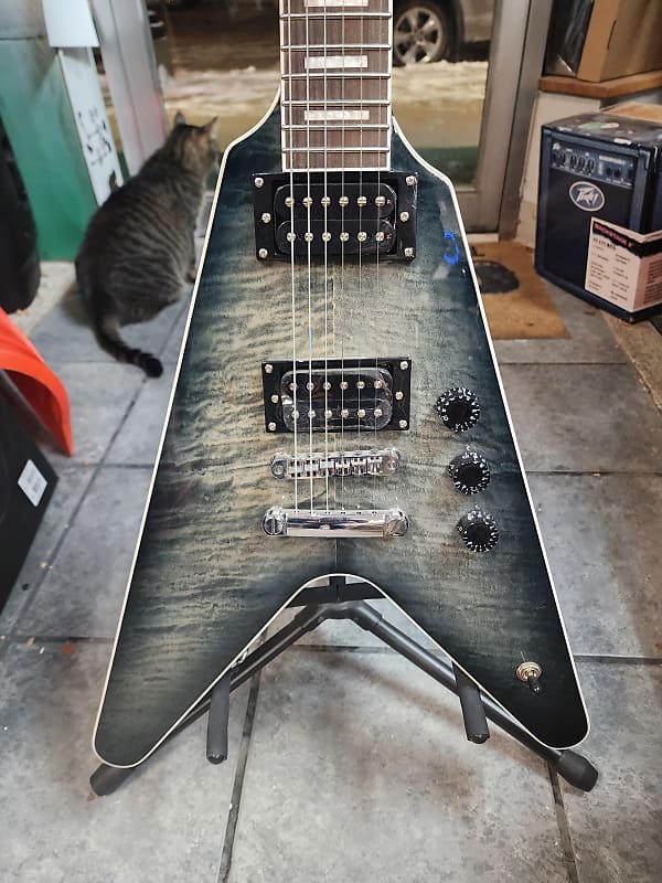 Firefly FFLV Flying V - Trans Black | Reverb