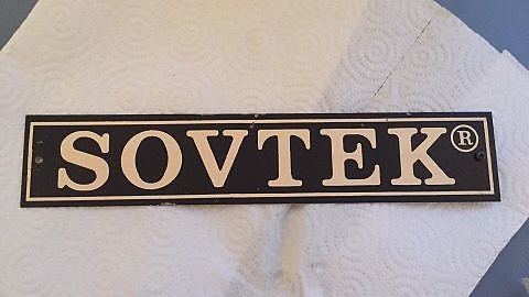 Sovtek Vintage Amplifer tube head or Cabinet Cab logo badge | Reverb