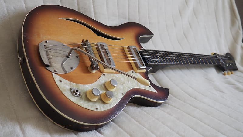 Orfeus Orpheus "Paddle" semi-acoustic thinline guitar | Reverb UK