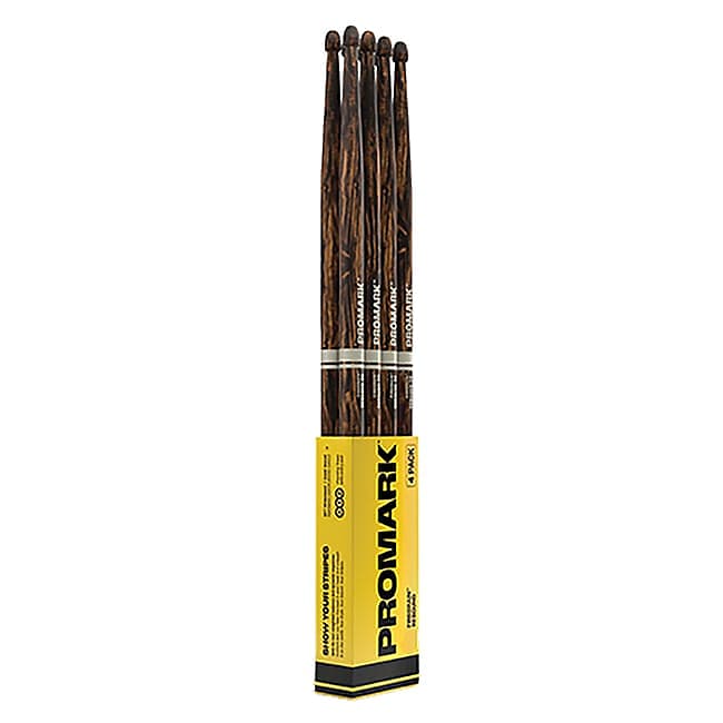 ProMark Rebound 5B FireGrain Hickory Drumstick, Acorn Wood | Reverb