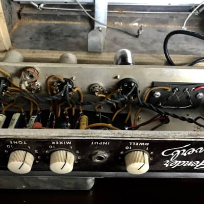 1963 Fender 6G15 Reverb Unit Blonde w/Wheat Grille & Flat | Reverb