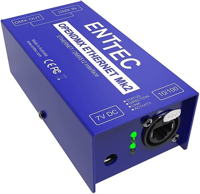 ENTTEC (70305) Open DMX Ethernet (ODE) Interface + 5pin -to- | Reverb