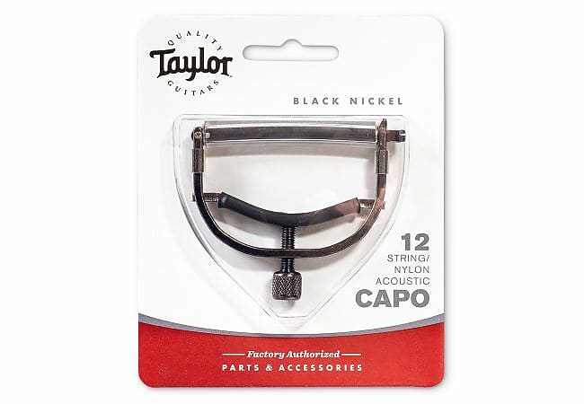 Taylor Capo - 12-String Guitar Capo/Nylon - Black Nickel | Reverb
