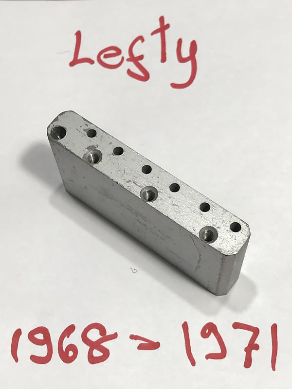 Fender Stratocaster Left Handed Bridge Steel Tremolo Block | Reverb UK