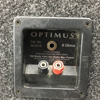 OPTIMUS - 15” PA SPEAKERS 8ohms 150 - 300 Watts 40-0115 | Reverb