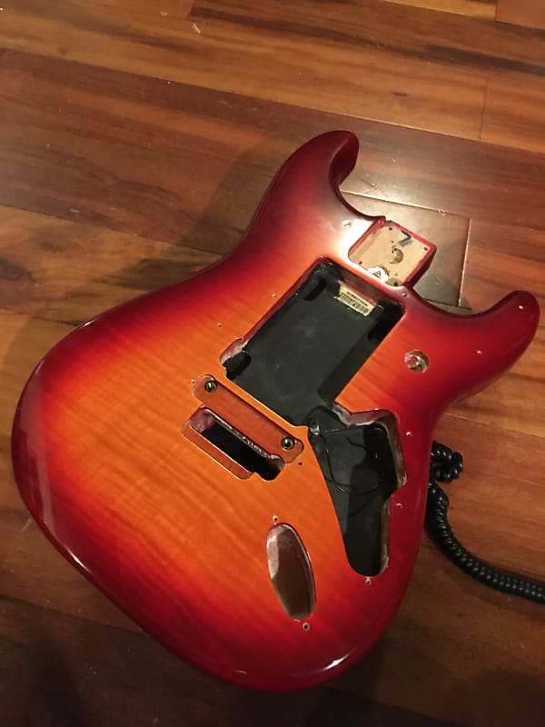 Genuine Fender Floyd Rose Stratocaster Strat Body Flame Maple | Reverb