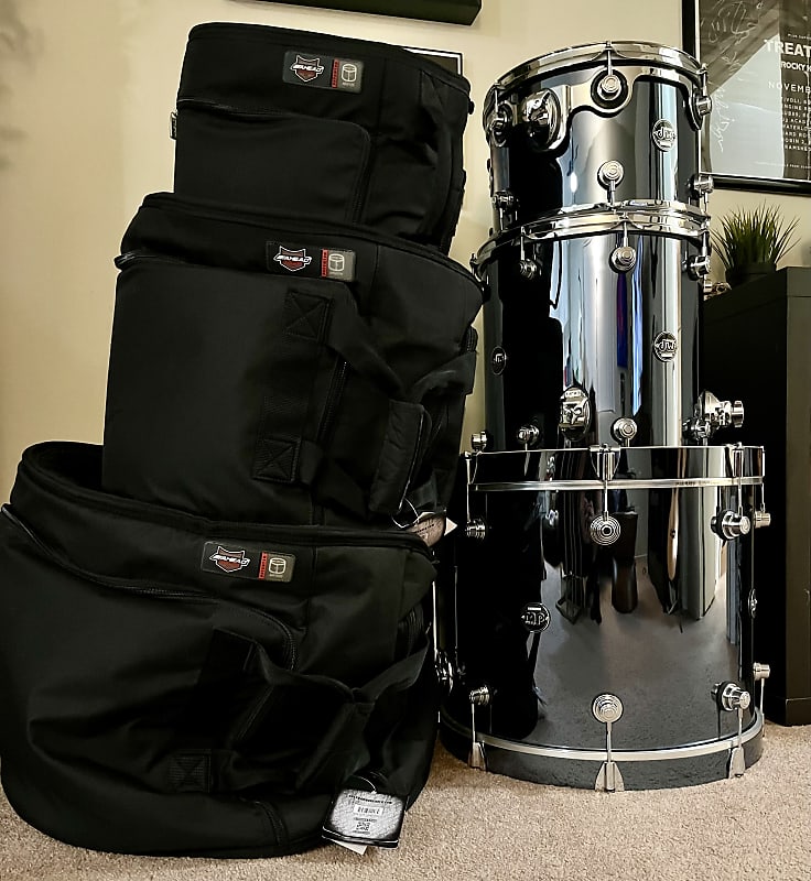 DW Performance Series 3pc. Drum Set + Ahead Armor Cases; | Reverb