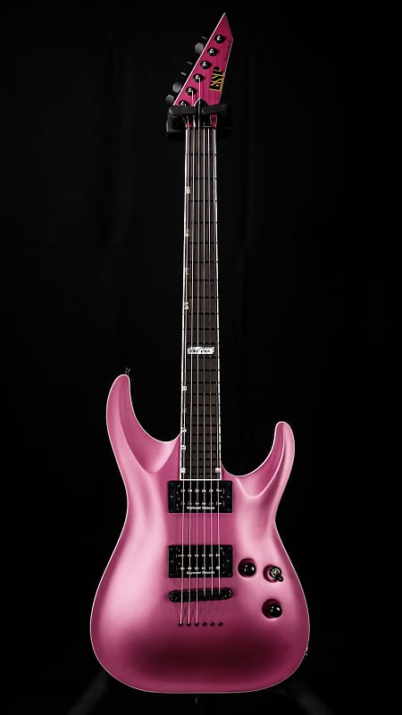 ESP USA Horizon-II Magenta Pearl Satin w/ Stainless Steel | Reverb