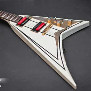 Jackson RR5 Randy Rhoads White Ivory With Black Pinstripes SD | Reverb