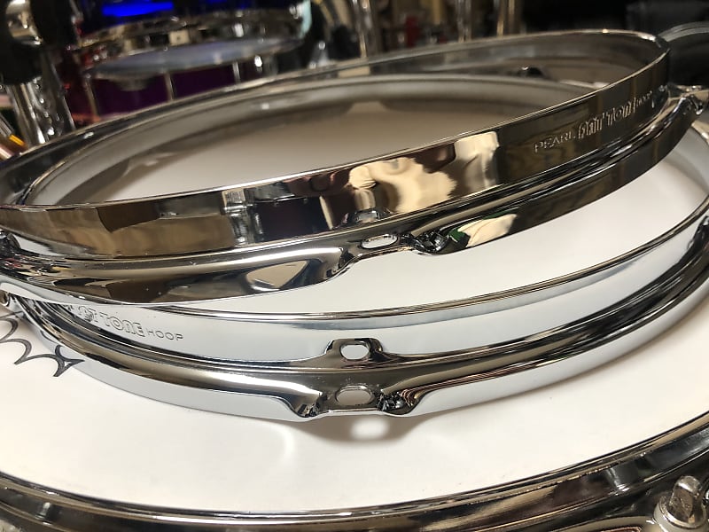 Pearl 12” Fat Tone Hoops (pair) - Chrome | Reverb