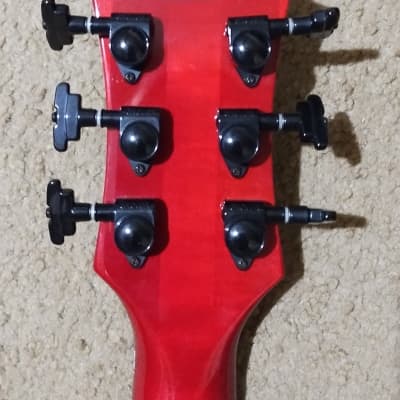 B.C. Rich Red Quilt Top Mockingbird Neckthru ST 2000 - Red | Reverb