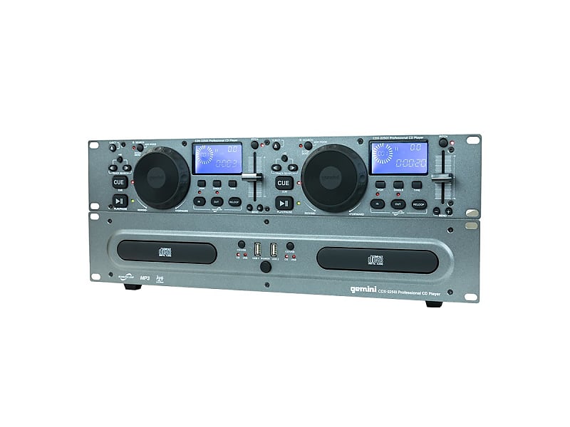 Gemini DJ Rackmount Dual CD Media Player with USB - CDX-2250i | Reverb
