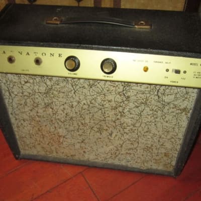 1961 Magnatone Model 410 Small Combo Amp Brown | Reverb