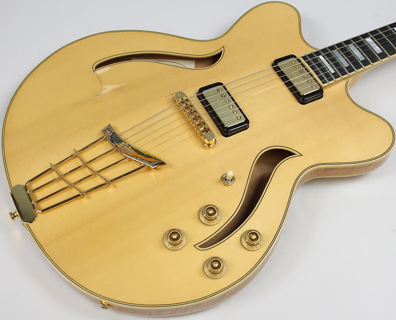 2006 Hofner Verythin Classic Electric Guitar, Natural, | Reverb