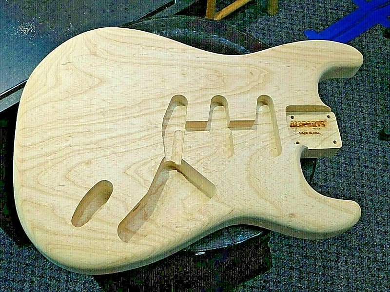 Allparts USA Fender Stratocaster Guitar Ash Body! Unfinished | Reverb