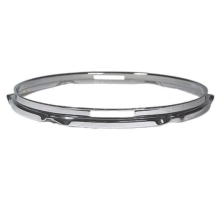 10"6 lug triple flange chrome drum hoop SNARE SIDE. All | Reverb