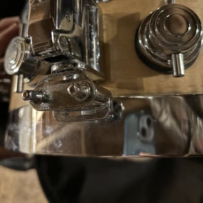 DW Collectors 14” snare drum edge natural Wood/brass | Reverb