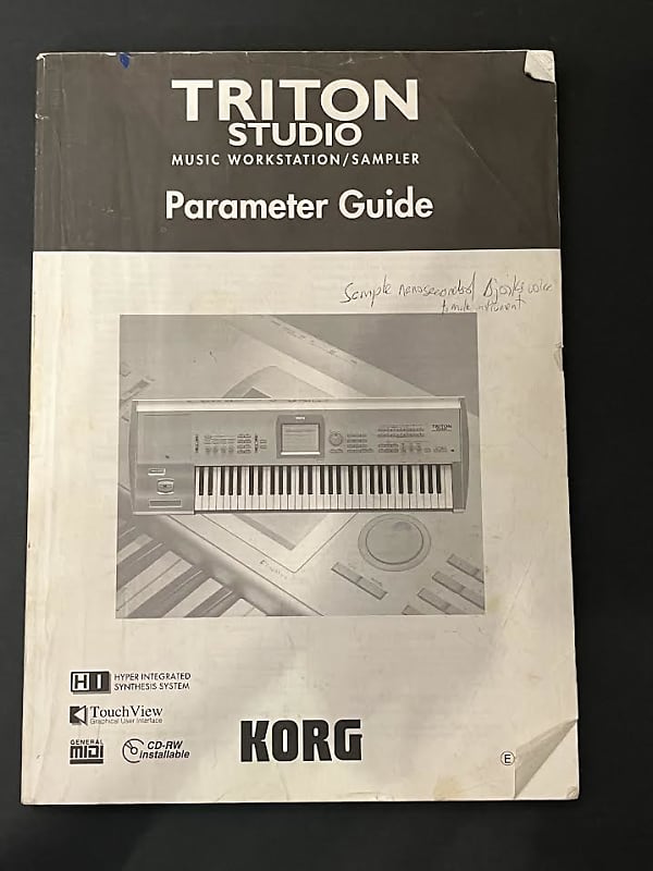 Korg Triton Studio Music Workstation/Sampler Parameter Guide | Reverb