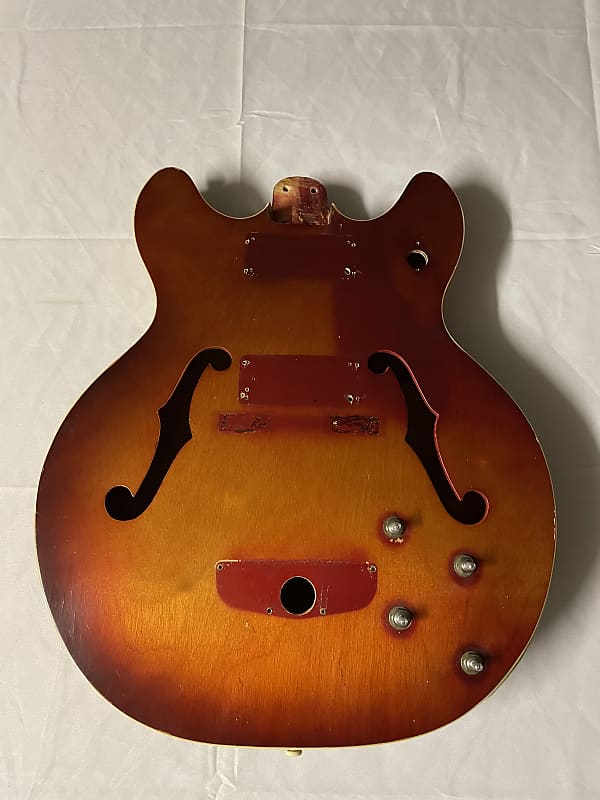 Harmony H-54 Hollow Body Electric Guitar Body Vintage 1968 | Reverb