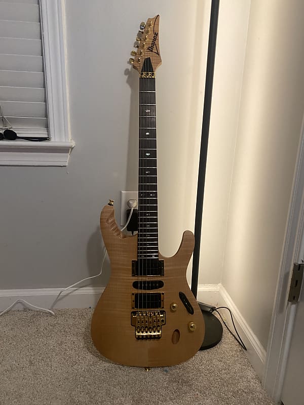 Ibanez EGEN8 Herman Li Signature - Platinum Blonde | Reverb