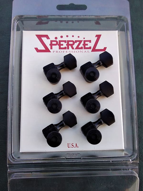 SPERZEL Guitar Tuners 6L Trim BK | Reverb