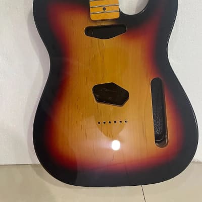 Telecaster Tele Style Guitar Tobacco Burst Body with Maple | Reverb