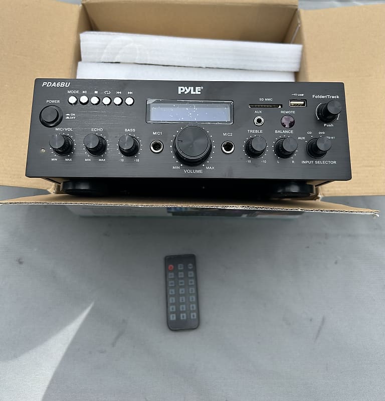 Pyle Audio Home Stereo Amplifier Receiver w/ Remote & FM | Reverb