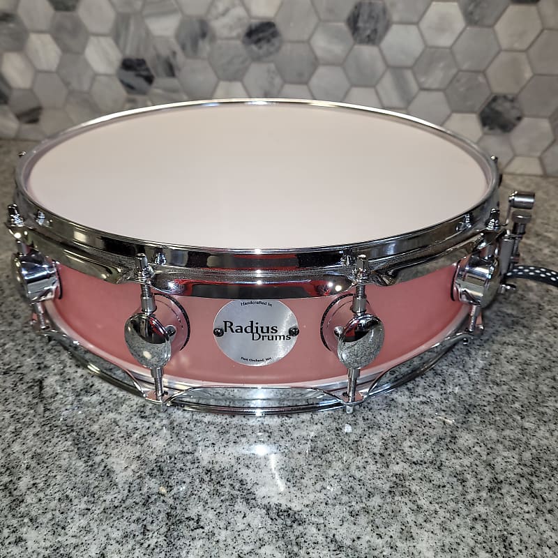 Radius Drums Epoxy Resin Snare 2022 Pink | Reverb