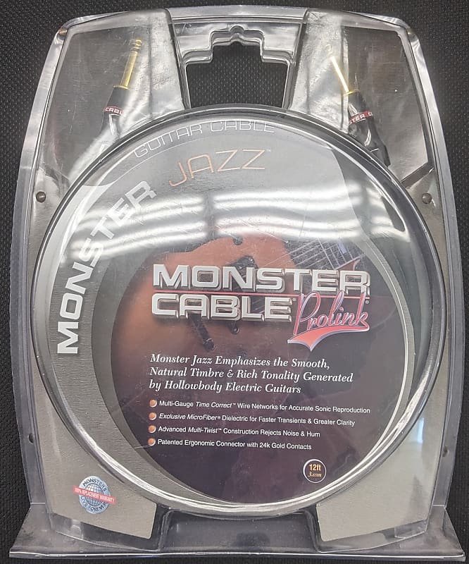 Monster Jazz-12 12' ST-ST Guitar Cable | Reverb