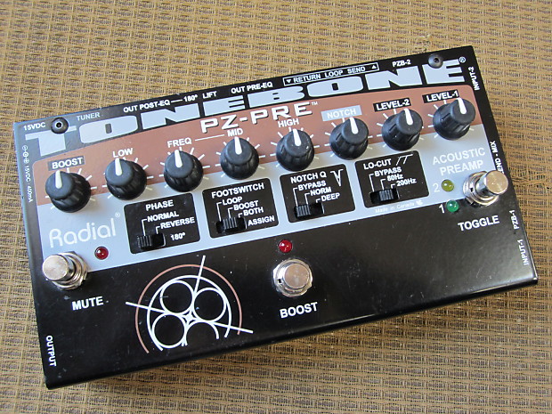 Radial Tonebone PZ-Pre acoustic preamp direct box DI | Reverb