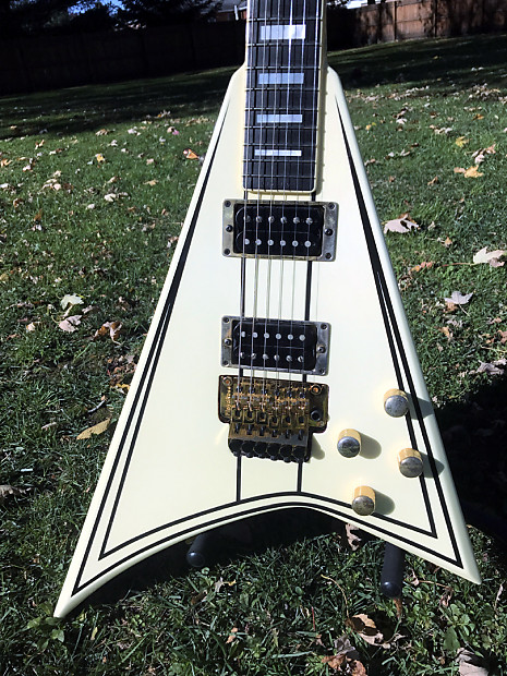 RARE: Jackson USA LTD Randy Rhoads Concorde 1992 White/Black | Reverb