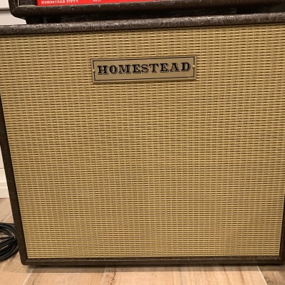 Homestead Guitar speaker cabinet 2x12 - Brown Western Tolex | Reverb
