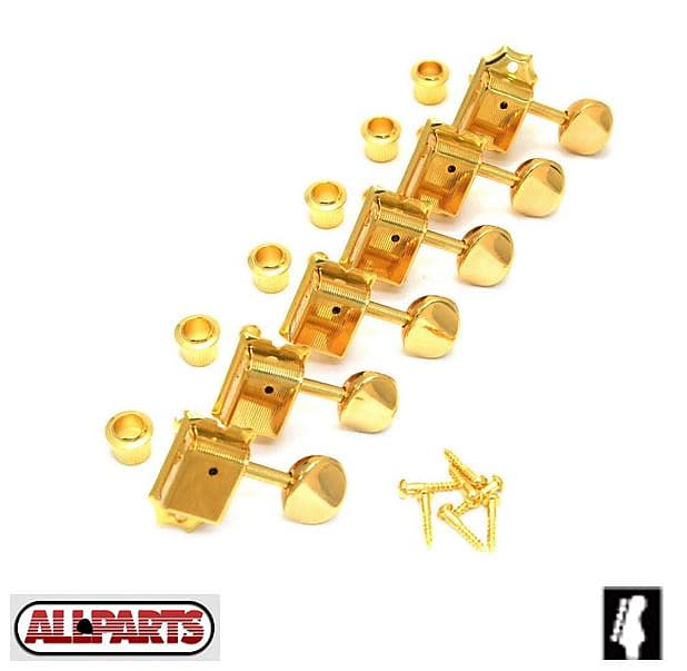 Allparts Gold Vintage Inline Tuners for Fender Strat/Tele® | Reverb