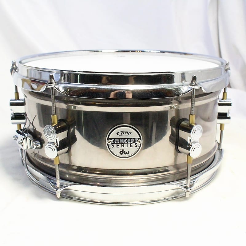 PDP Concept Series Black Nickel Over Steel 12x 6 Snare Drum | Reverb