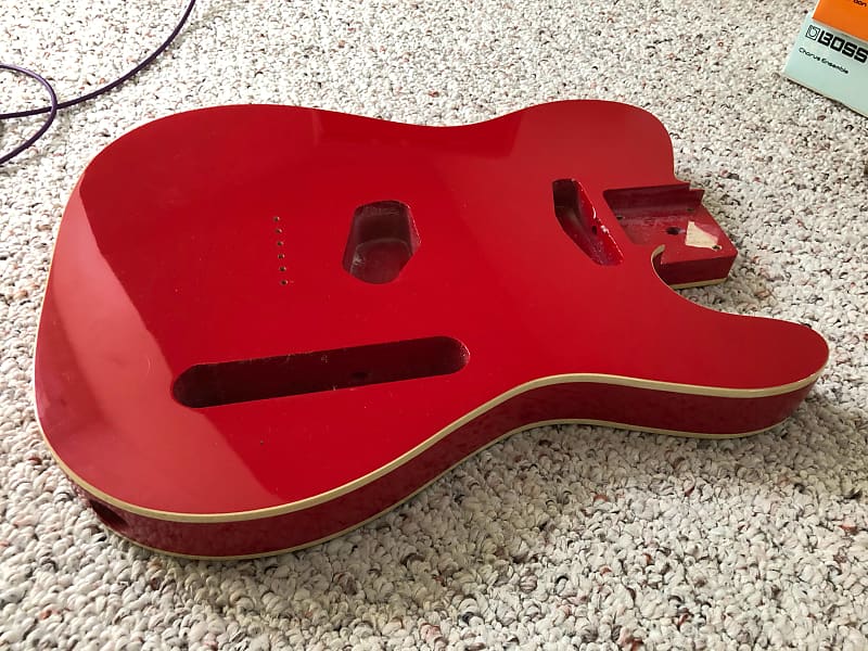 XGP Double-Bound Cardinal Red Paulownia Telecaster Body | Reverb